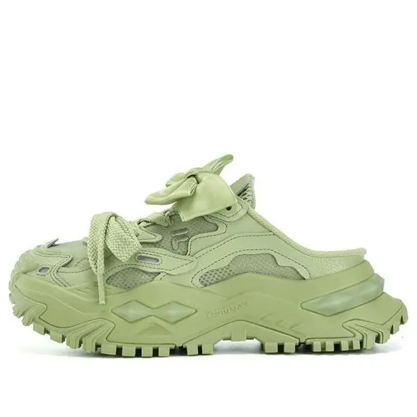 FILA FUSION Bianco Mule Slippers - Green