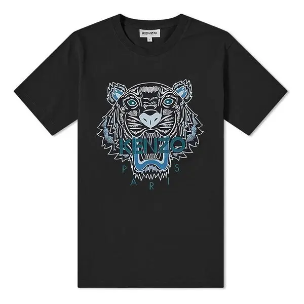 Kenzo Tiger Printing Short Sleeve - Black