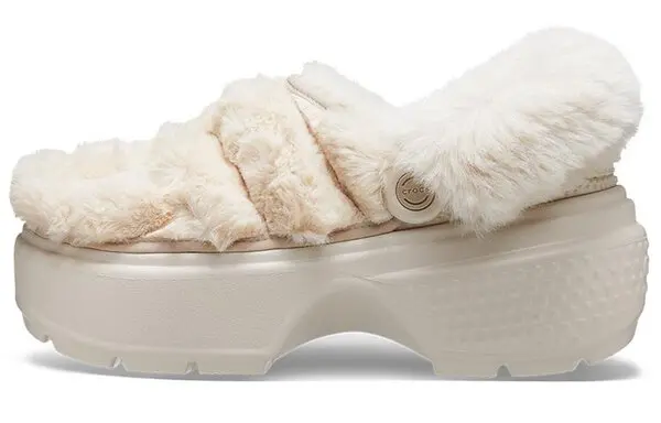 CROCS Stomp Quilted Clogs - Stucco
