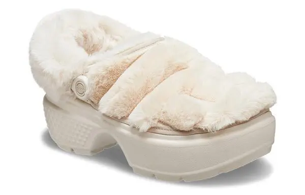 CROCS Stomp Quilted Clogs - Stucco