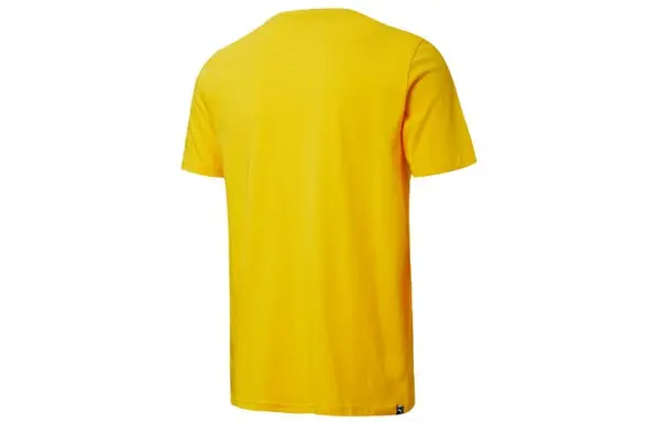PUMA Letter Logo Printed Cotton Short Sleeve