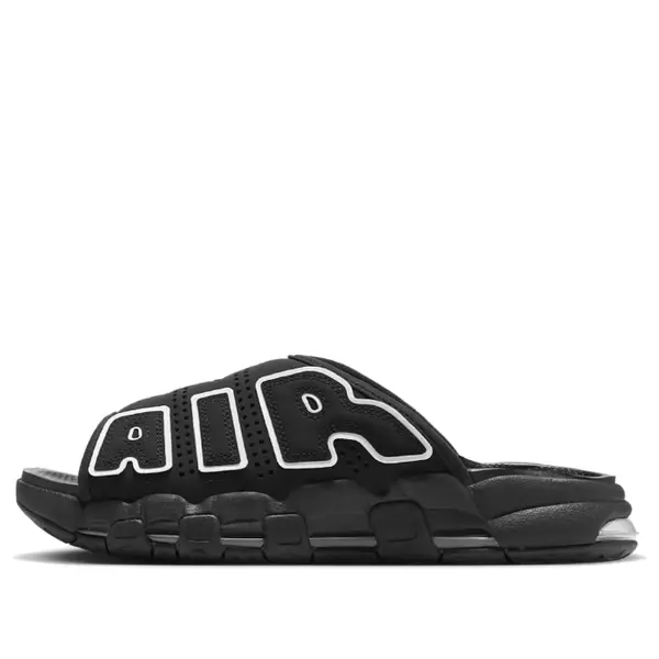 Nike More Uptempo Slides - Black/white
