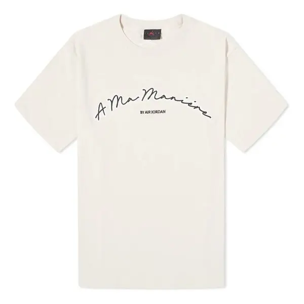 JORDAN X A Ma Maniere T-shirt Asia Sizing - Light Orewood Brown
