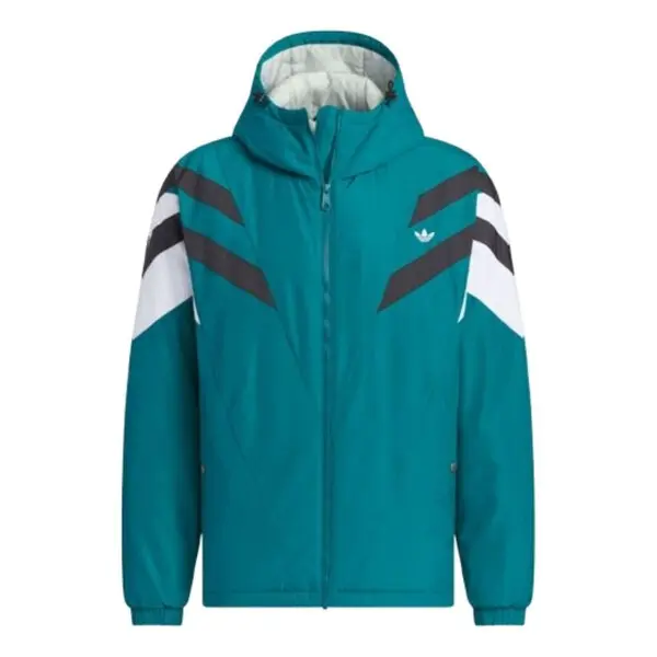 Adidas Relaxed-fit Hooded Jacket - Blue