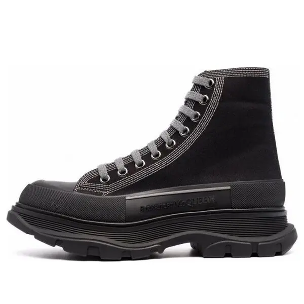 Alexander McQueen Tread Slick High-top Sneakers - Black/grey
