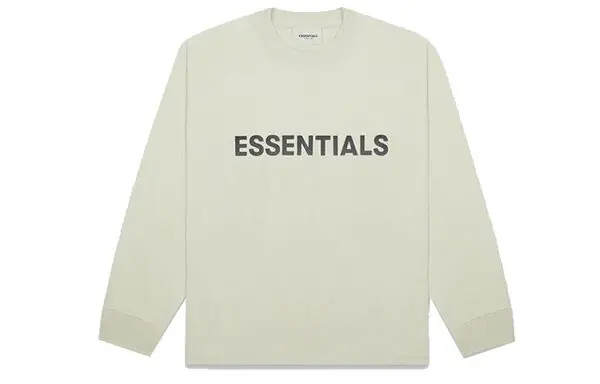Fear Of God Fw20 Long Sleeve Logo Tee 'sage