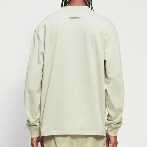 Fear Of God Fw20 Long Sleeve Logo Tee 'sage