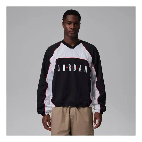 JORDAN Air Flight Long-sleeve Top - Black/white