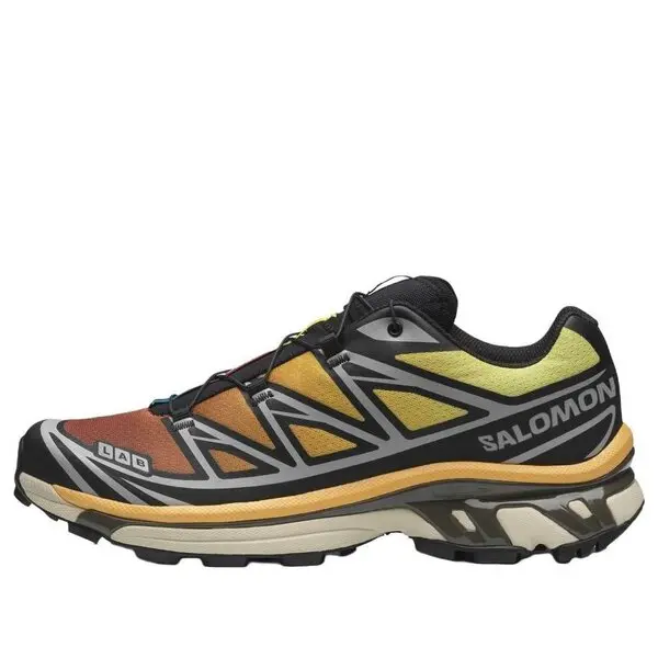 SALOMON Xt-6 "black Grape Leaf" Lace-up Sneakers - Black/grape Leaf