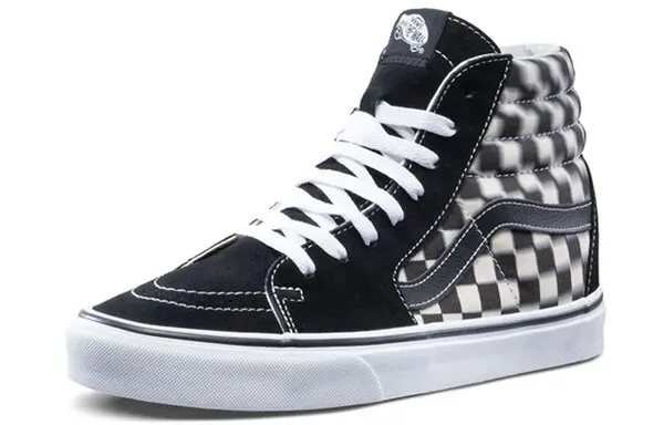 VANS Sk8-hi "blur Check" High Top Sneakers - Black