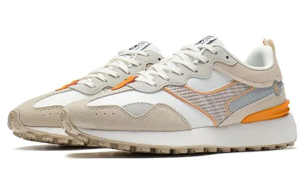 LI-NING Cosmos Classic Lace Up Sneakers - Grey/white/orange
