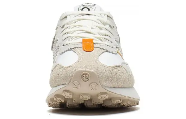 LI-NING Cosmos Classic Lace Up Sneakers - Grey/white/orange