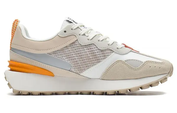LI-NING Cosmos Classic Lace Up Sneakers - Grey/white/orange