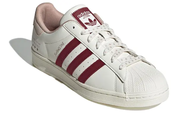 Adidas Originals Superstar Sneakers - White/red
