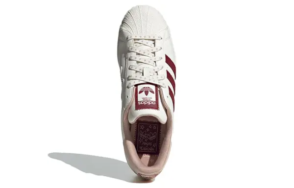 Adidas Originals Superstar Sneakers - White/red