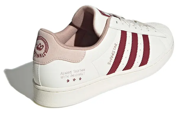 Adidas Originals Superstar Sneakers - White/red