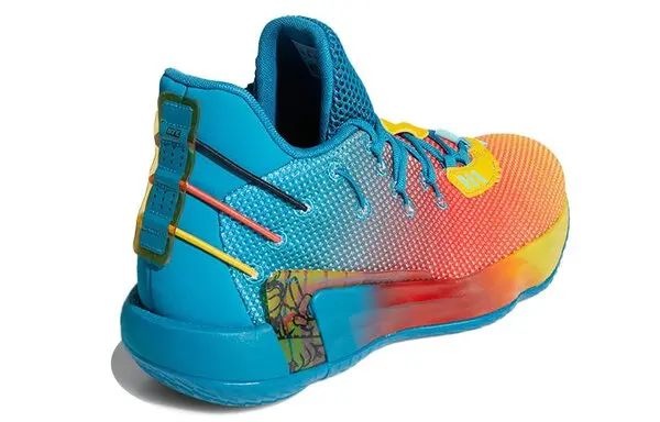 Adidas Dame Gca 'avatar' Athletic Sneakers - Blue/orange