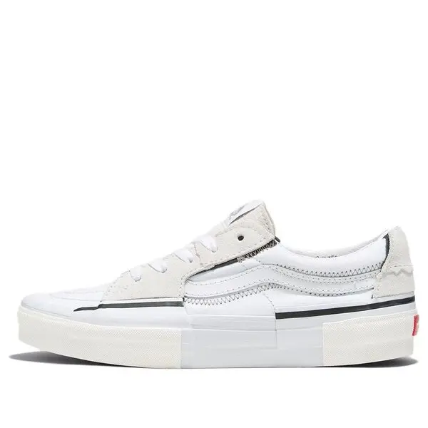 VANS Sk8 Low Reconstruct Sneakers - White/black