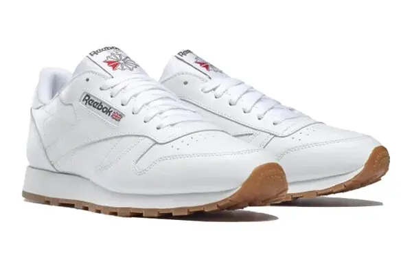 REEBOK Classic Leather Low Top Sneakers - Intense White/gum