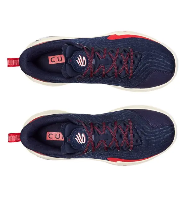 Under Armour Curry 12 "podium Blue" Sneakers - Midnight Navy/white/red