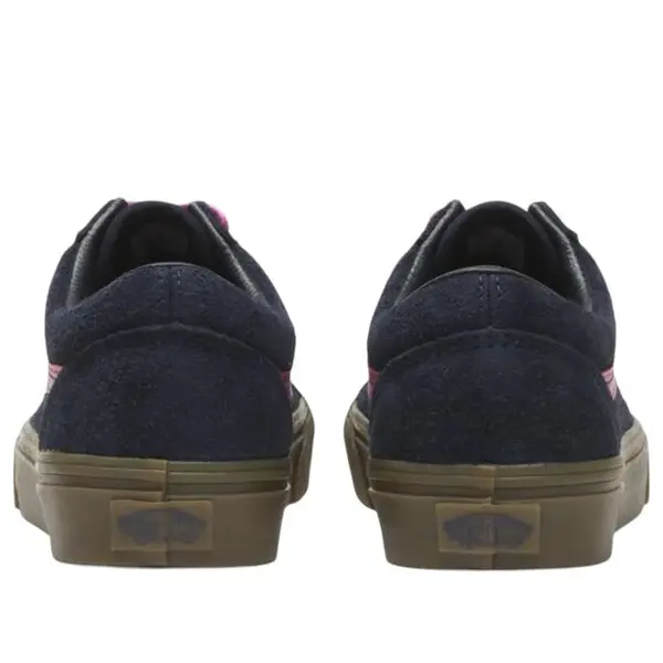 VANS Old Skool Hairy Suede Sneakers - Navy/pink