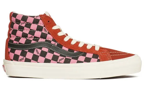 VANS Sk8-hi Lx 'bossa Nova' High Top Sneakers - Red