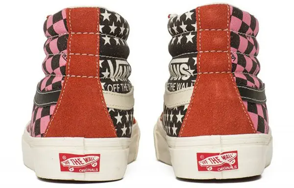 VANS Sk8-hi Lx 'bossa Nova' High Top Sneakers - Red