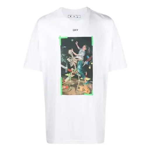 Off-White Pascal Painting Short Sleeve Oversize T-shirt - White