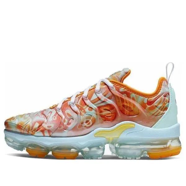Nike Vapormax Plus "orange Dip Dye" Sneakers - White/orange