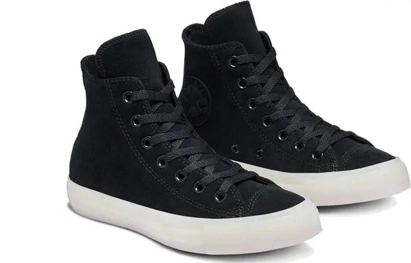 CONVERSE Chuck Taylor All Star Suede High Top Sneakers - Black/white