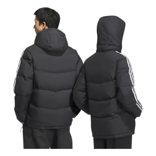 Adidas Down Jacket With Logo And Hood