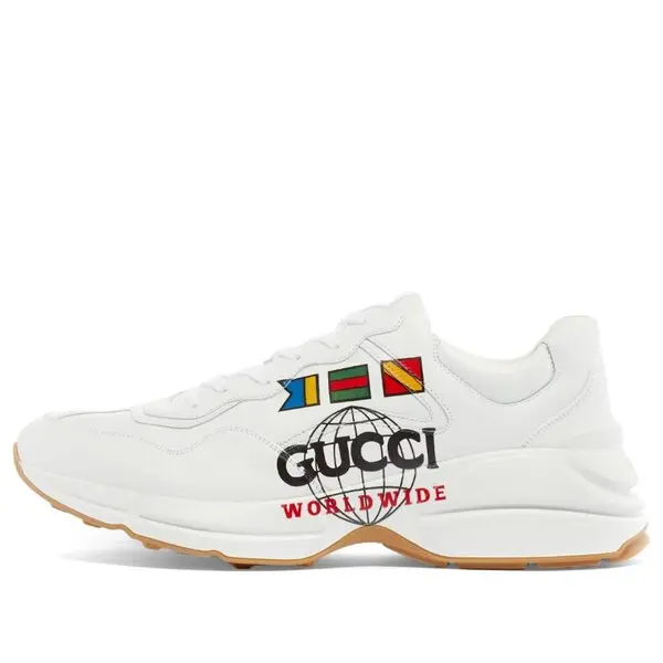 Gucci Rhyton "worldwide" Sneakers - White