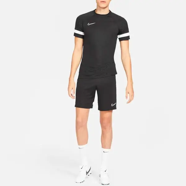 Nike Logo Printing Stripe Round Neck Pullover Short Sleeve