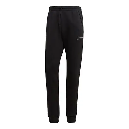 Adidas Originals P Sweatpants Solid Color Stay Warm Fleece Lined Bundle Feet Sports Pants/trousers/joggers Black - Default Color