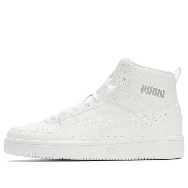 PUMA Rebound Joy High Top Sneakers - White/gray