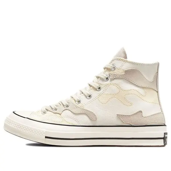 CONVERSE Chuck 70 Hi "egret Camo" Sneakers - Light Yellow