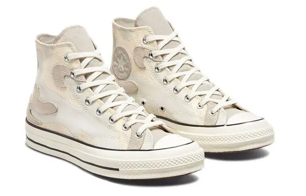 CONVERSE Chuck 70 Hi "egret Camo" Sneakers - Light Yellow