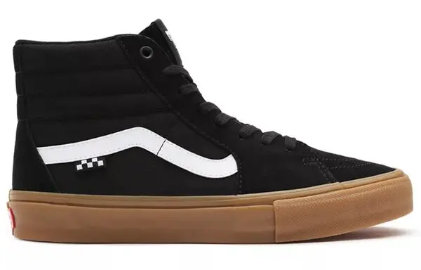 VANS Skate Sk8-hi Checkerboard High Top Sneakers - Black/white