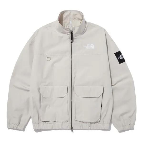 The North Face Logo Crop Jacket - White