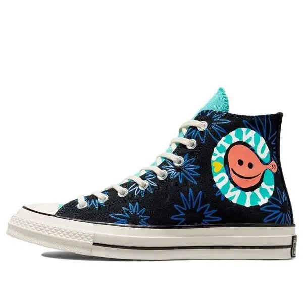 CONVERSE Chuck 70 High Top "sunny Floral - Black/blue/blue