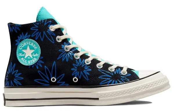 CONVERSE Chuck 70 High Top "sunny Floral - Black/blue/blue