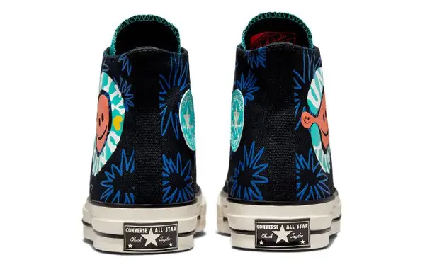CONVERSE Chuck 70 High Top "sunny Floral - Black/blue/blue