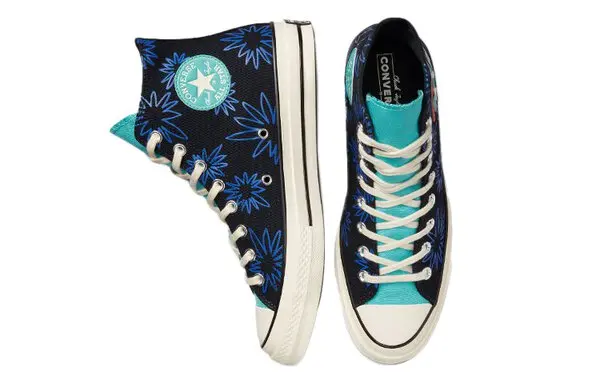 CONVERSE Chuck 70 High Top "sunny Floral - Black/blue/blue
