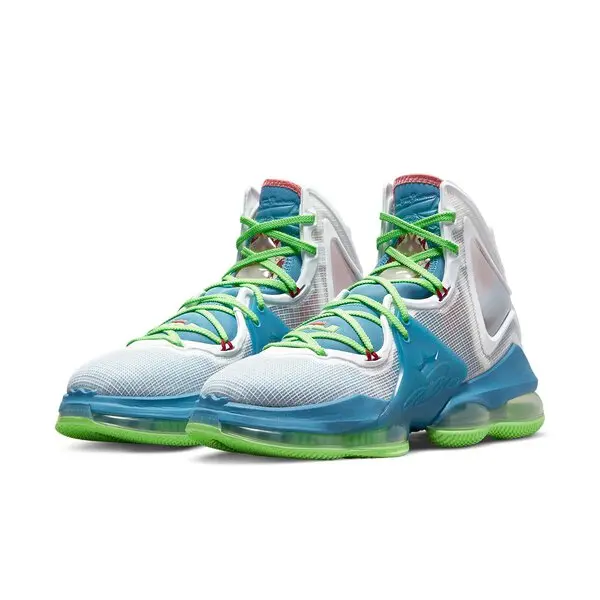 Nike Lebron 19 'tropical' High-top Sneakers - Grey/blue/green
