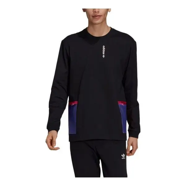 Adidas Originals Long Sleeve Pocket Sports Shirt - Black