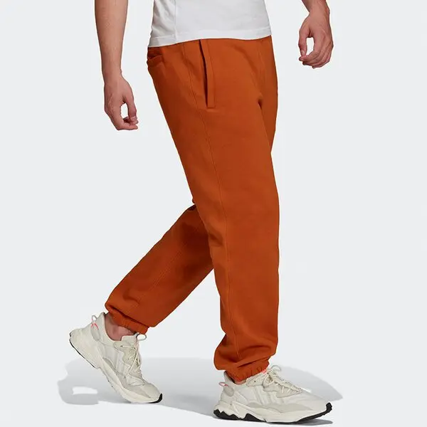 Adidas Originals Logo Solid Color Bundle Feet Sports Pants/trousers/joggers Orange Red - Default Color