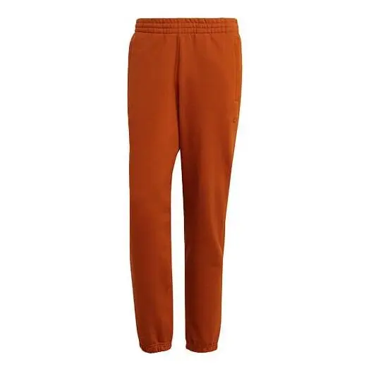 Adidas Originals Logo Solid Color Bundle Feet Sports Pants/trousers/joggers Orange Red - Default Color