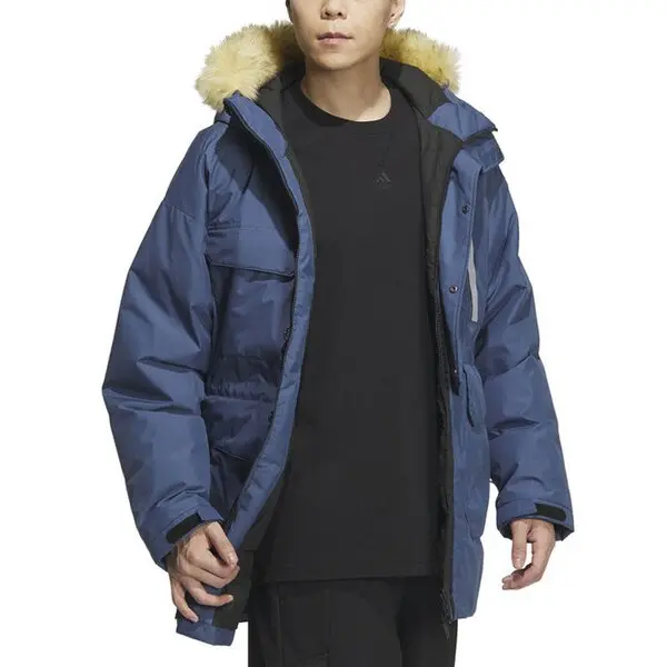 Adidas Furry Down Parka - Blue