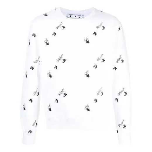 Off-White Printed Logo Sweatshirt - White