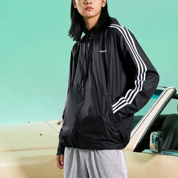 Adidas Originals Trefoil C Wb Stripe Hooded Jacket - Multi-color